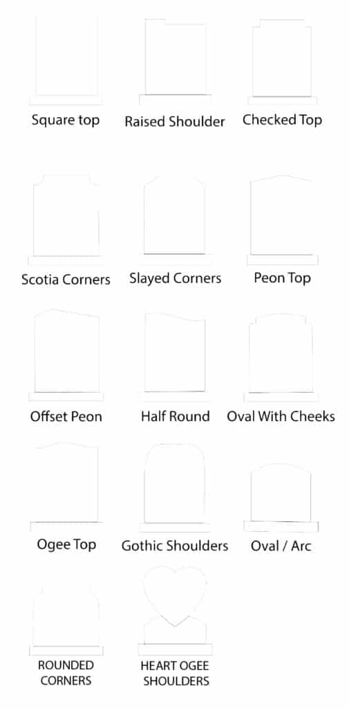 Choosing the Right Headstone Shape - Buzzi Memorials