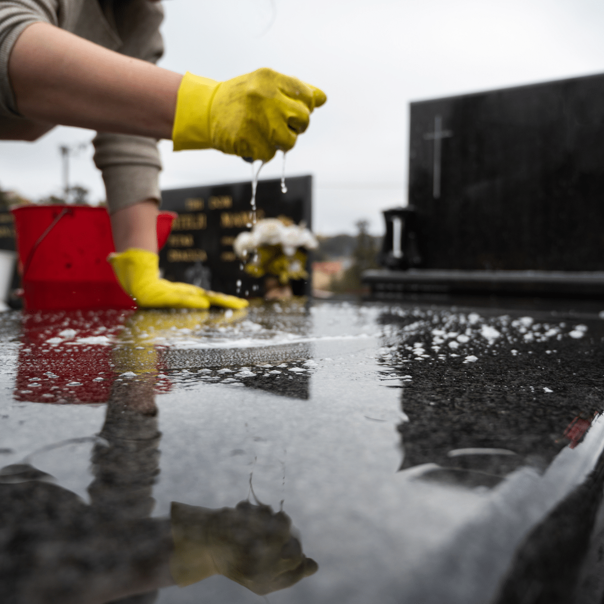 Cemetery Headstone Cleaning Service - Buzzi Memorials Experts